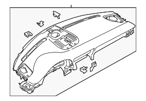 Porsche OEM Instrument Panel Part# 991-552-101-13-GUF | OEM Vehicle Parts