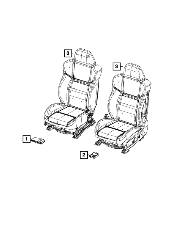 MOPAR HEATED SEAT MODULE - 68424618AC - 68424618AC | Mopar Online Parts