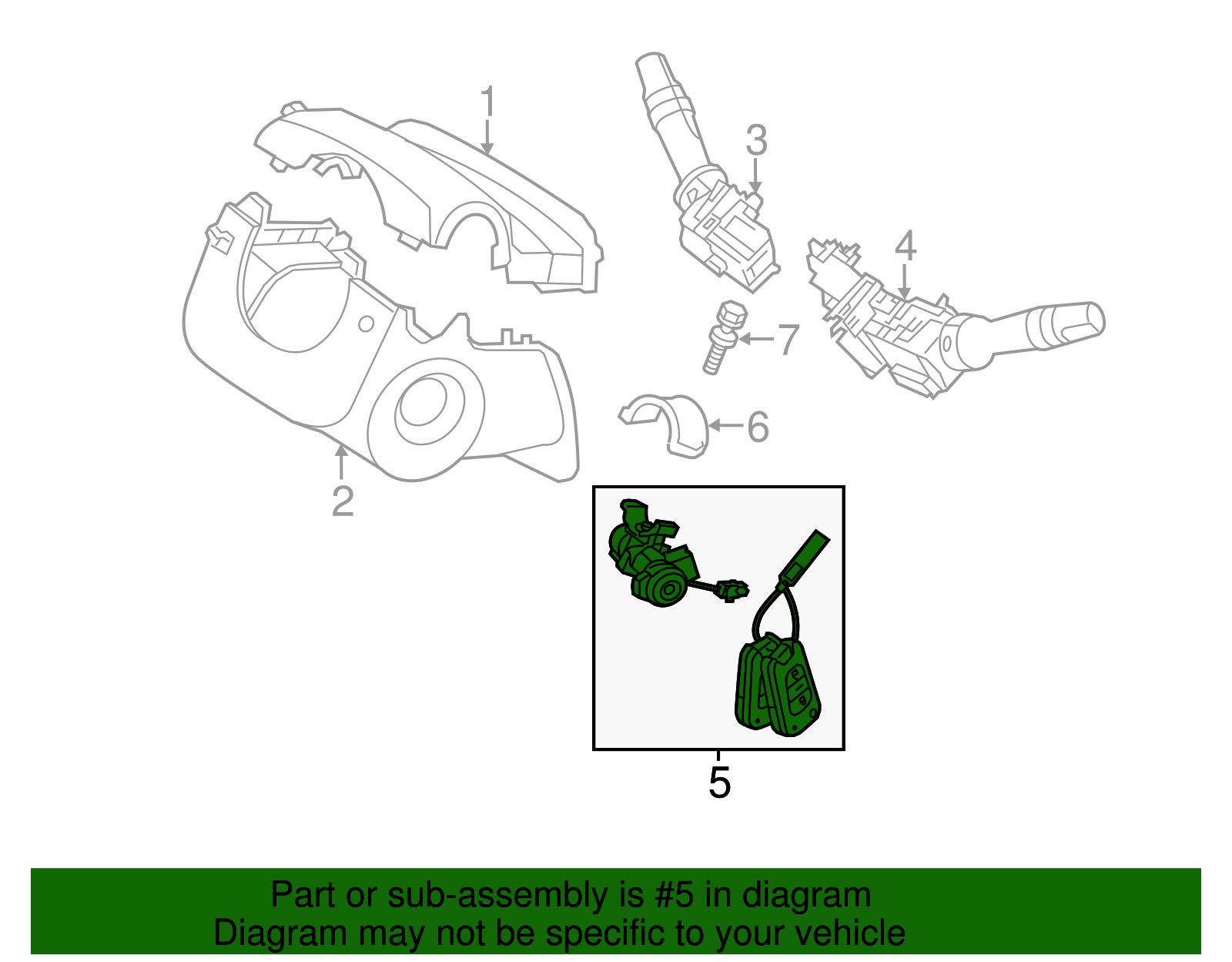 2011-2013 Kia Sorento Steering Lock 81900-1UA00 | OEM Parts Online