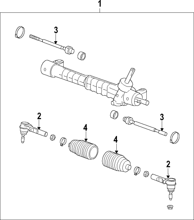 2013 Buick Regal Hydraulic Rack and Pinion Steering Gear Assembly ...