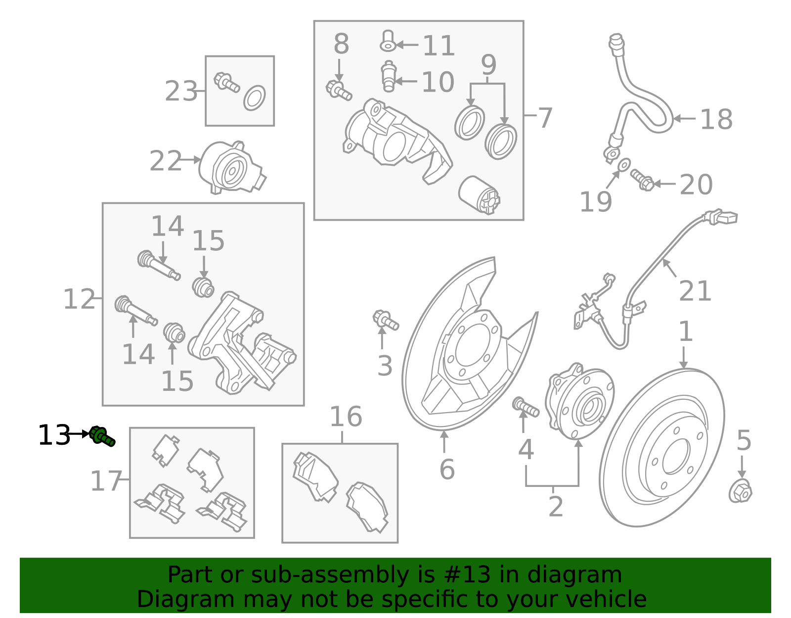 9YA0-2A-256 - Caliper Mount Bolt - 2016-2024 Mazda | Mazda Swag