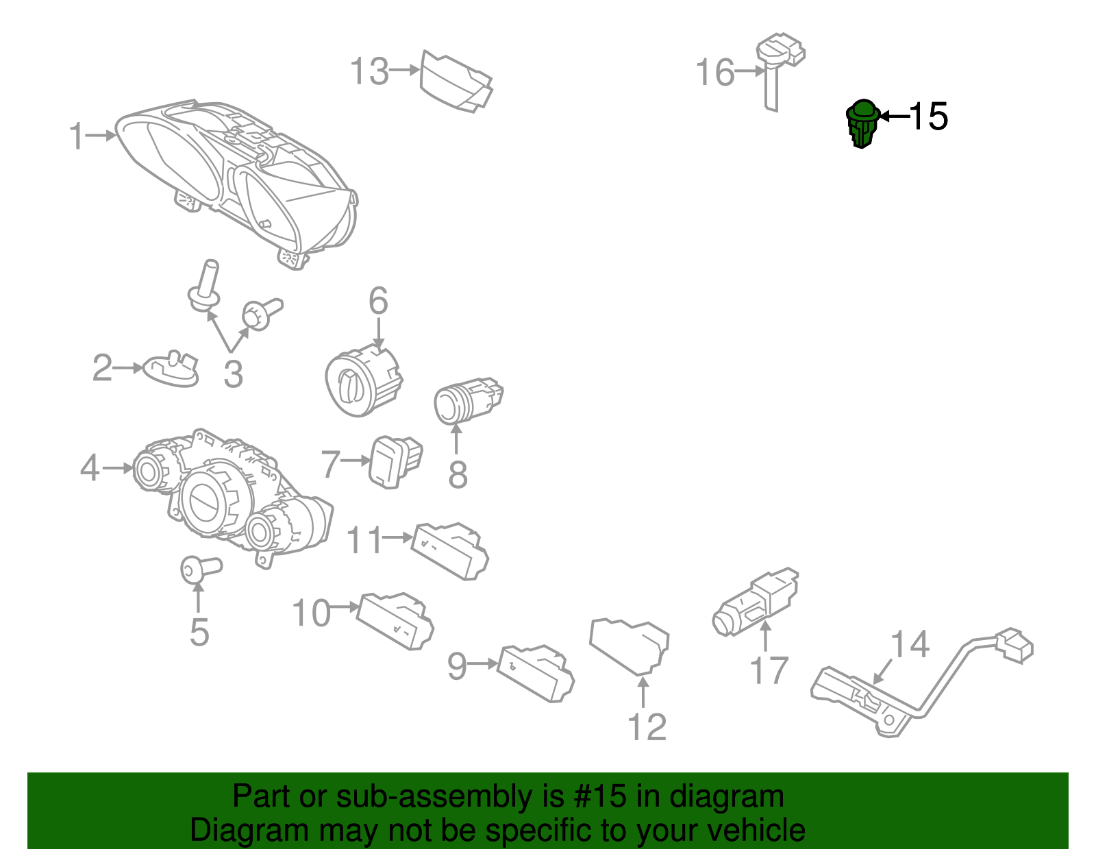 C1BZ-13A018-A - 2014-2019 Ford Fiesta - Sun Load Sensor | My Ford Parts