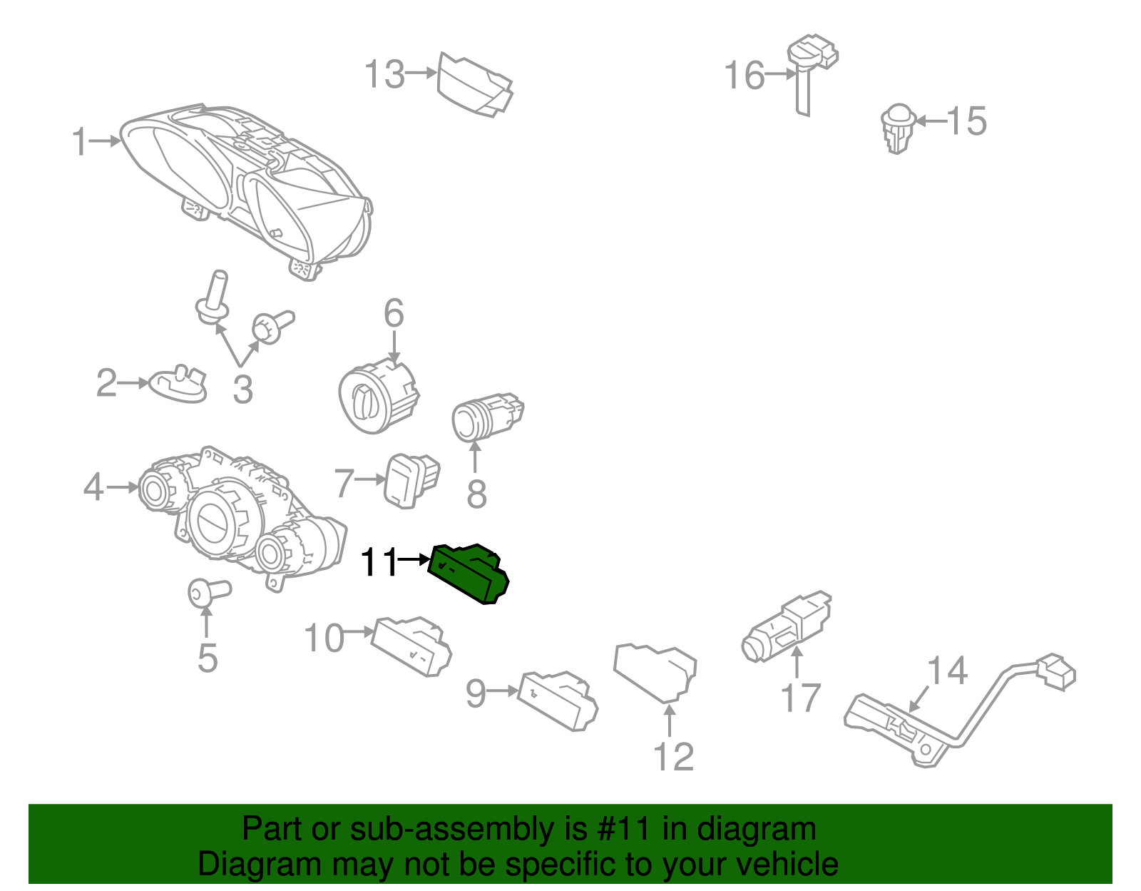 Genuine OEM Ford Part - Motorcraft™ Seat Heater Switch SW-7296 ...