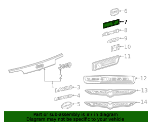 2018-2021 Jeep Grand Cherokee Nameplate 68248405AB | TascaParts.com