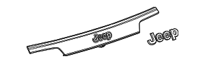 6KL53TZZAA - Lift-Gate Finish Panel 2014-2022 Jeep | Mopar Factory ...