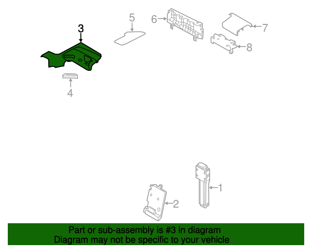 Genuine Bulkhead Trim for 2018-2019 Land Rover Range Rover Evoque ...