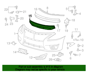 2013-2018 Nissan Altima Energy Absorber 62090-3TA0A | My Nissan Part