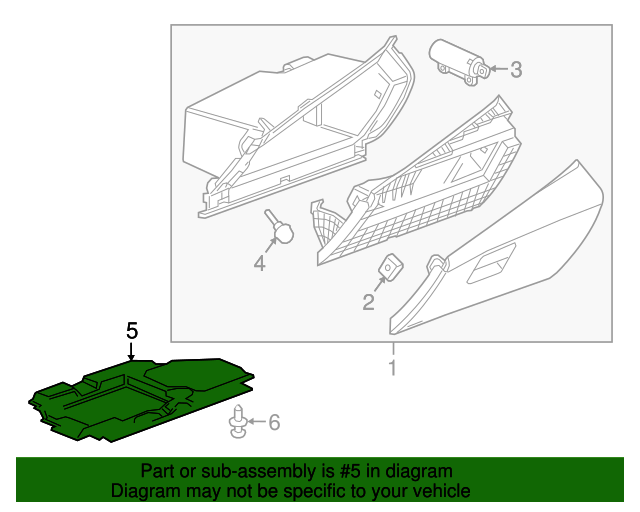2016-2019 Chevrolet Volt Instrument Panel Lower Trim Panel Insulator ...