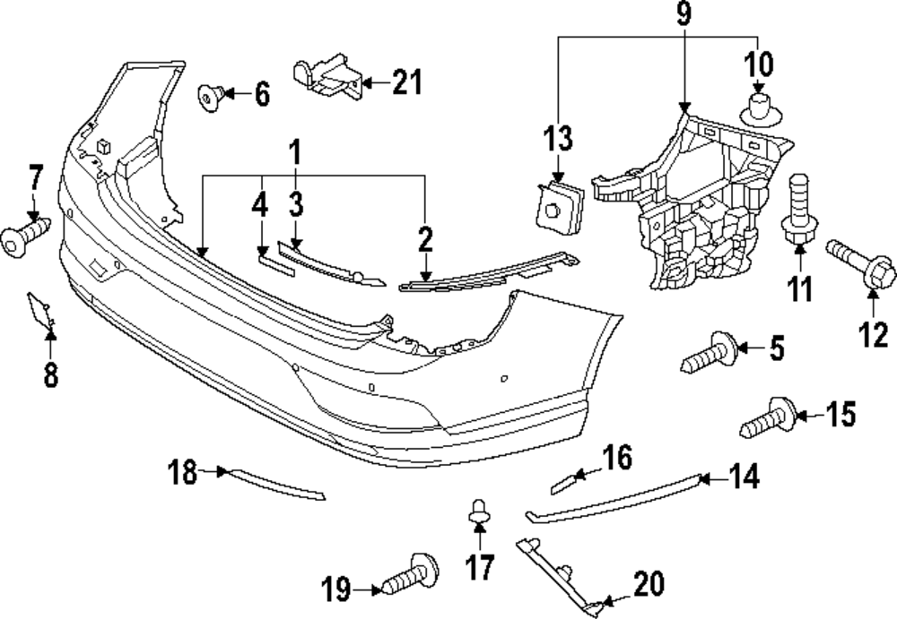 2023-2025 Genesis Electrified G80 Bumper Cover Bracket 86626-JI000 ...