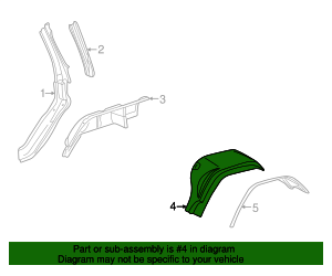 463-684-02-00 - Quarter Panel Splash Shield 2002-2018 Mercedes-Benz ...