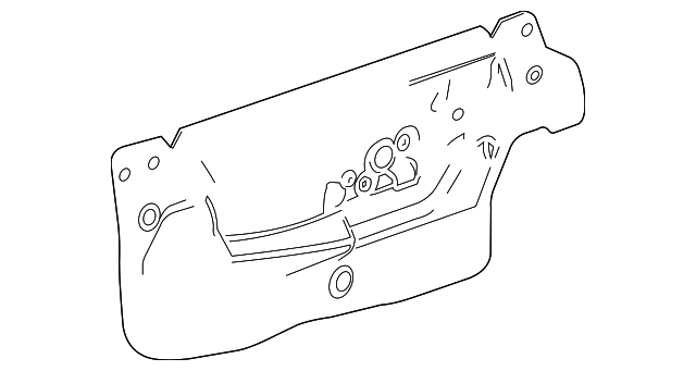 92246752 - Passenger Side Front Door Water Deflector 2010-2015 ...