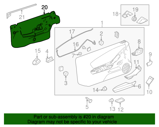 92246752 - Passenger Side Front Door Water Deflector 2010-2015 ...