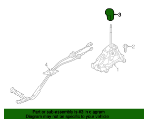 2014-2022 Mitsubishi Shift Knob 2470A032XA | Mitsubishi Parts Warehouse