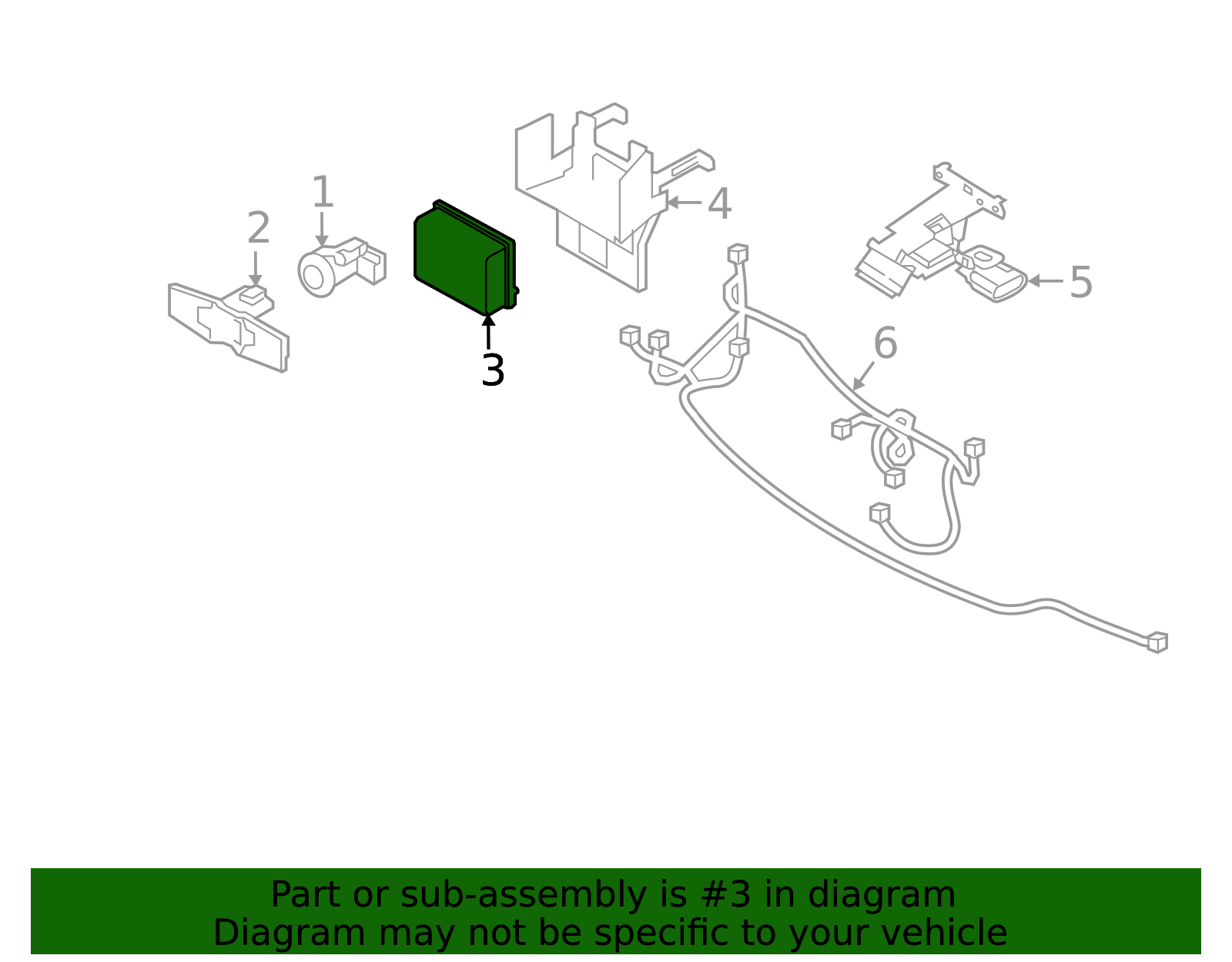 2024 Nissan Armada Distance Sensor 28438-6WK2D | Scott Evans Nissan Parts