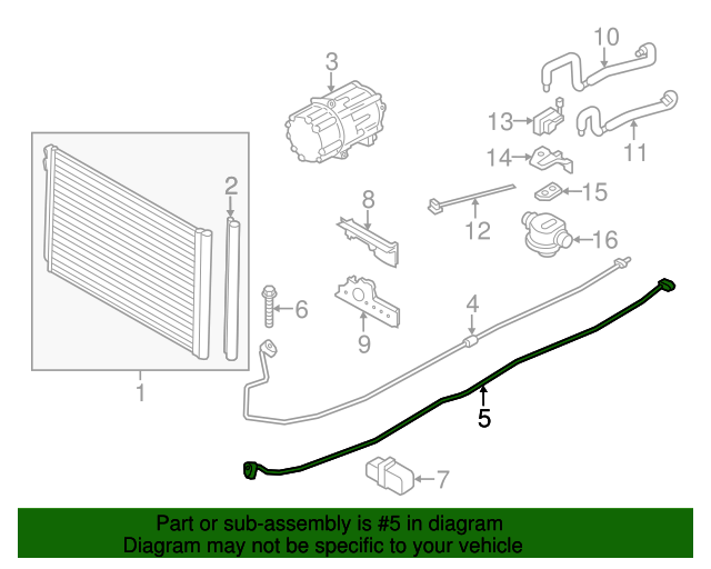 Genuine BMW 64-53-9-198-294 | Pressure Hose | FREE Shipping on Most ...