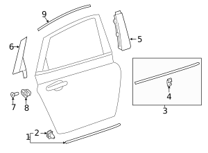2017-2022 Volvo S90 Belt Molding 31108858 | TascaParts.com