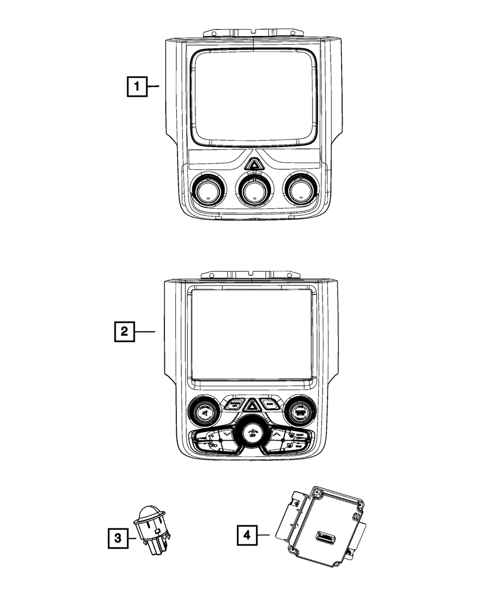 A/C And Heater Control for 2013-2018 Ram | OEM Mopar 68268189AA | Mopar ...