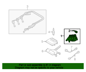 2005-2009 Hyundai Tucson Ignition Coil 27301-37150 | AutoNationParts.com