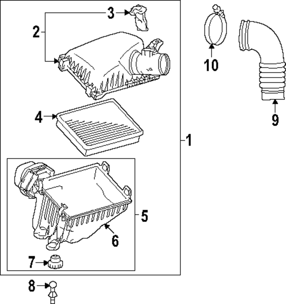 2024 Toyota Tacoma Filter Case 17711-AK010 | Toyota Parts Center