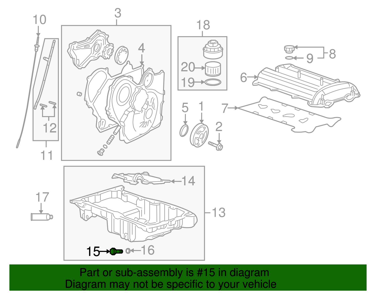 1985-2025 GM Oil Pan Drain Plug 11562588 | OEM Parts Online