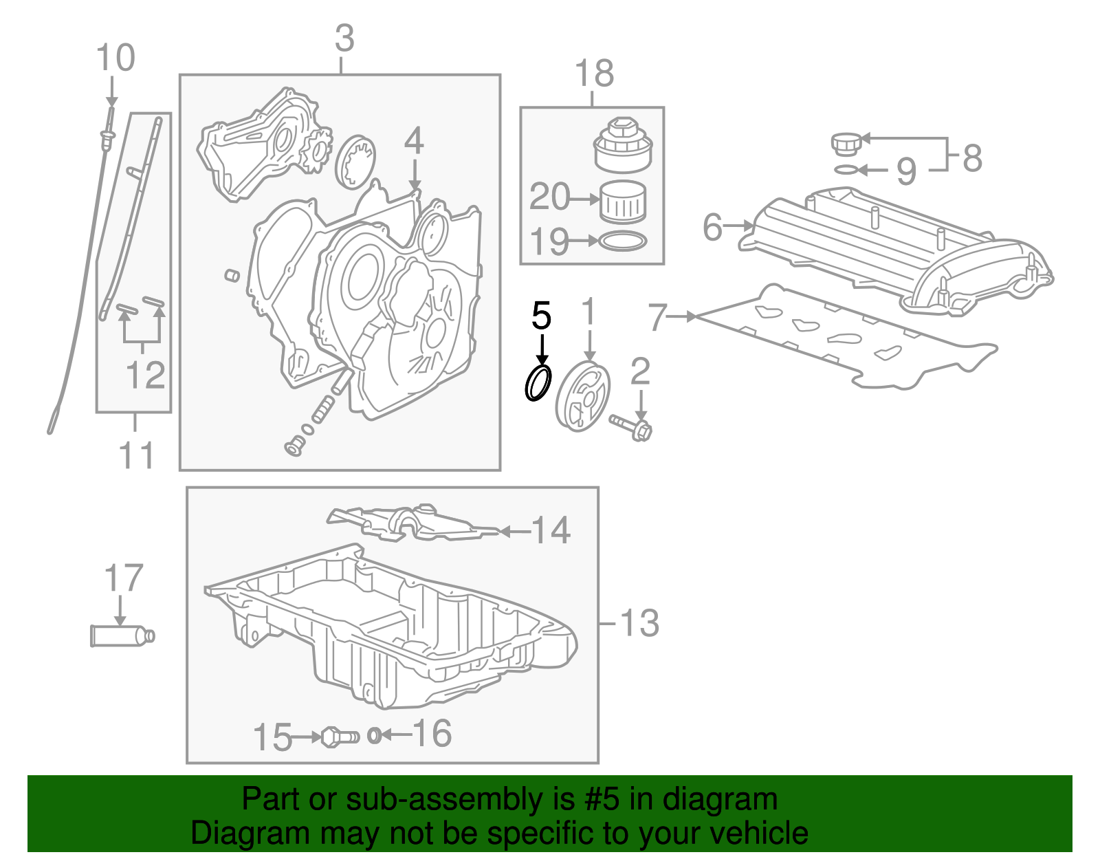 1987-2023 GM Rear Main Seal 12591866 GM | GMPartsDirect.com