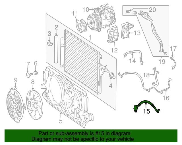 906-830-86-00 - Suction Line 2014-2017 Mercedes-Benz | Mercedes-Benz ...