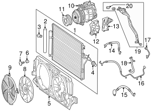 2014-2021 Mercedes-Benz Fan Shroud 906-505-13-55 | MB Parts Center