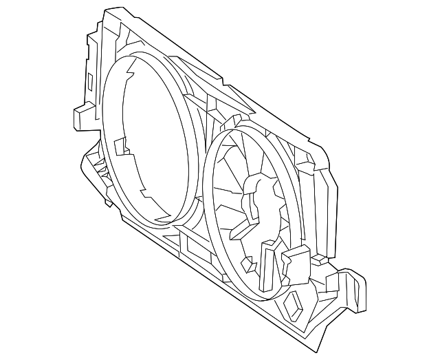 906-505-13-55 - Fan Shroud 2014-2021 Mercedes-Benz | Mercedes-Benz USA ...