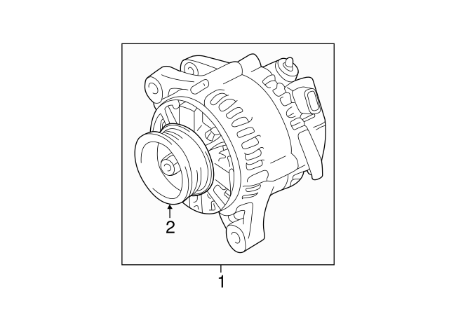 Genuine Toyota Alternator part# 27060-0P241-84 for 2007-2016 Toyota ...
