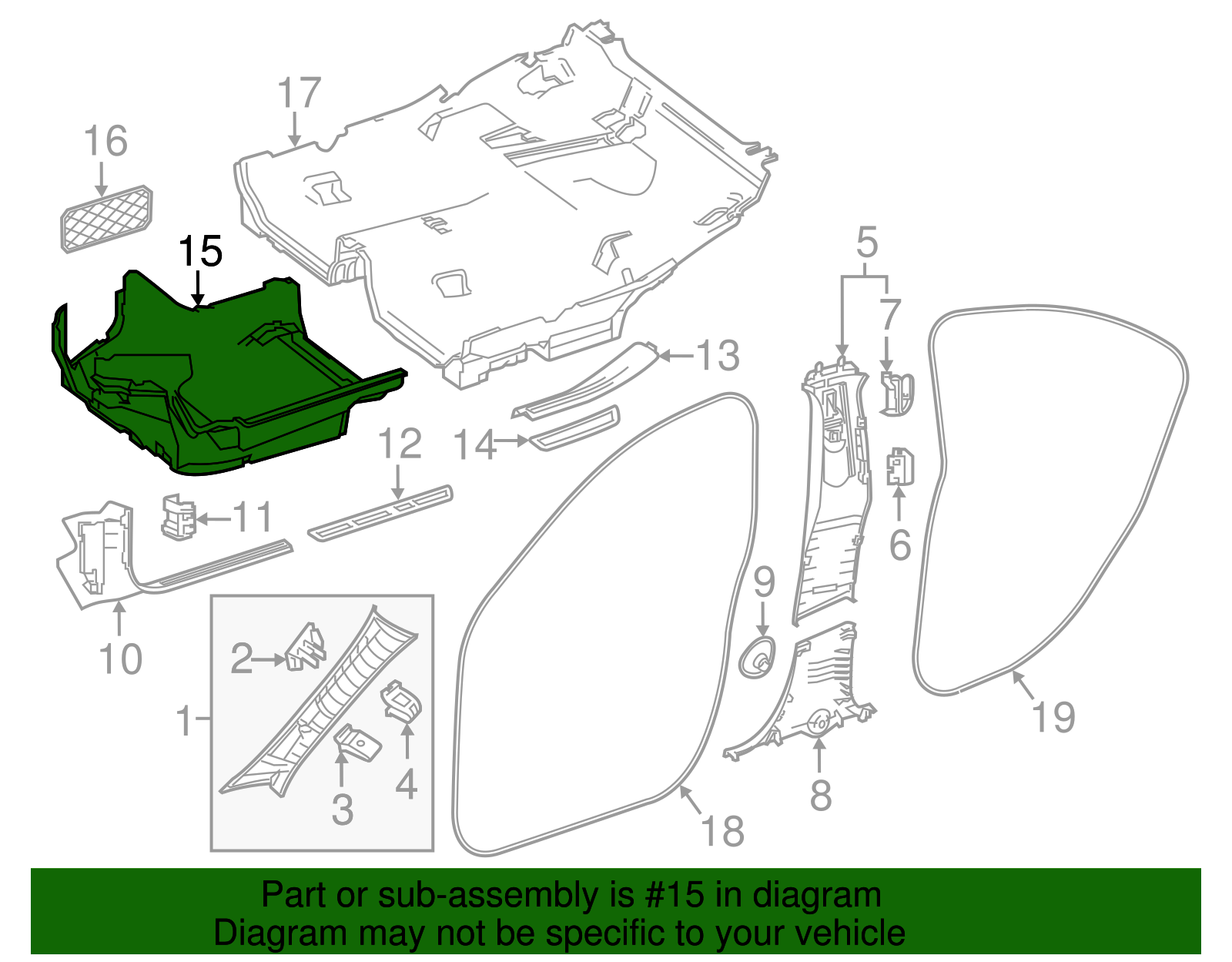 246-680-60-02-64-9E07 - Floor Carpet 2014-2019 Mercedes-Benz ...