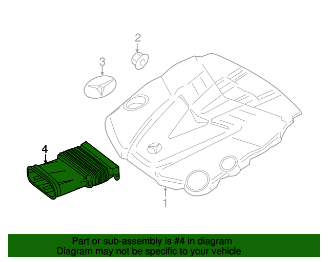 2012-2016 Mercedes-Benz Air Duct 166-500-00-61 | MB OEM Parts