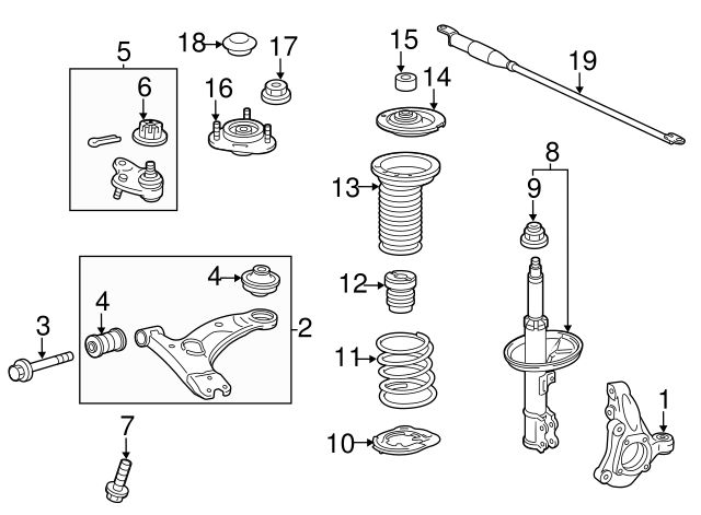48331-12220 - Strut Bumper 2011-2017 Lexus CT200h | Longo Lexus Parts