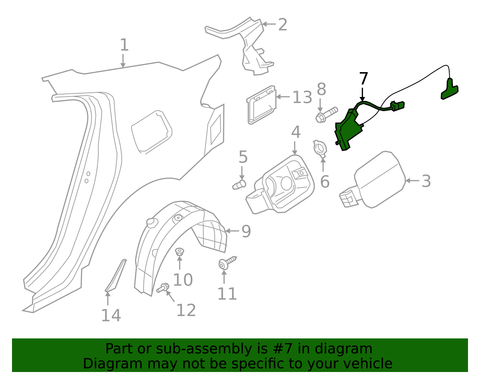 Hyundai - 81590-B1000 - Opener Assembly - 2015-2024 Hyundai | OEM ...