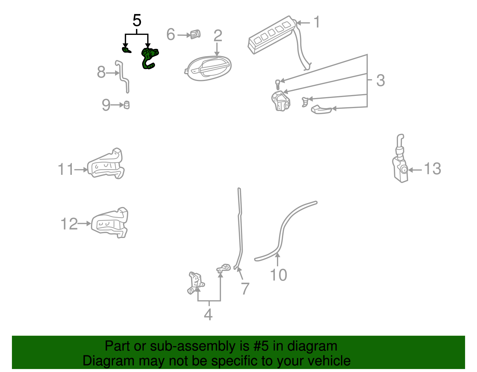7C3Z-1521990-A - Lock Cylinder 1996-2017 Ford | Ford Parts Direct