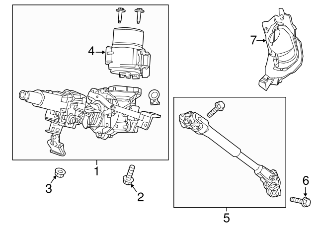 53681-T5R-C12 - Mcu Assembly Eps - 2019 2020 Honda Fit | Honda Factory ...
