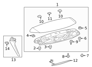 2020-2022 Lexus Front Spoiler 52102-0E030 | Lexus Direct parts