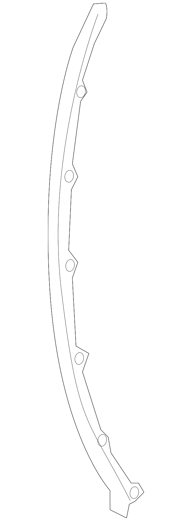 2009-2019 Mopar Front Weather-Strip 55372709AB | TascaParts.com