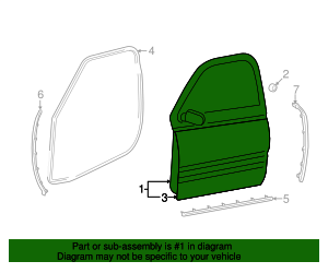 2011-2023 Ram Door Shell 68144728AF | Mopar Parts Canada
