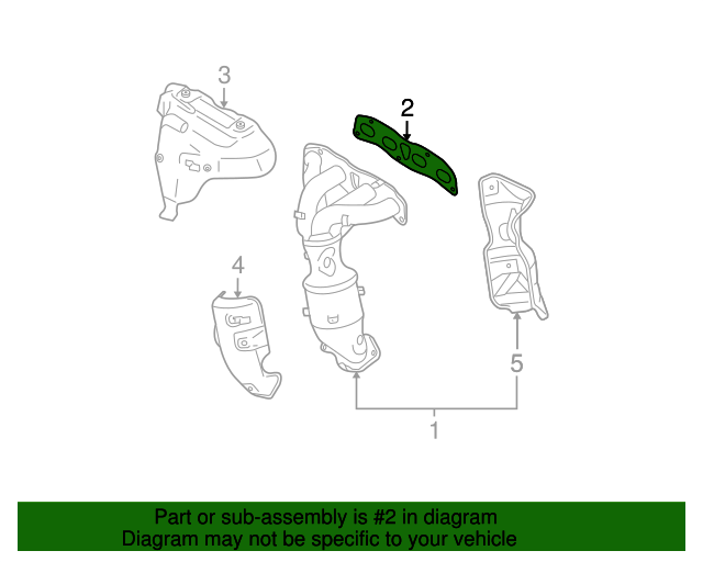 2007-2013 Nissan Gasket 14036-JA00A | OEM Parts Online