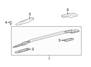 2011-2020 Toyota Sienna Side Rail 63407-08030 | Toyota Parts Center