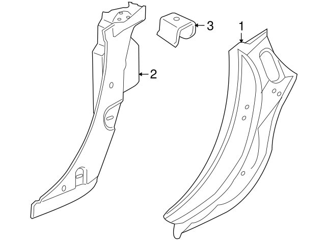 89025779 - Inner Lock Pillar 2006-2010 GM | AwesomeParts.com