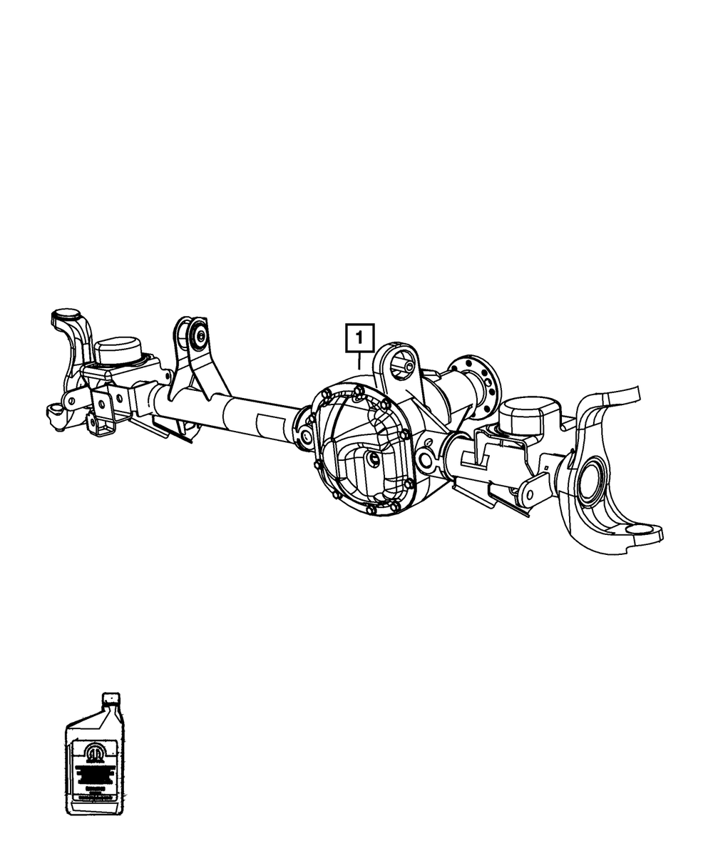 2008-2015 Jeep Wrangler Service Front Axle 68035264ad | TascaParts.com