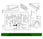 65607-0C010 - Quarter Panel Splash Shield - 2007-2020 Toyota Tundra ...