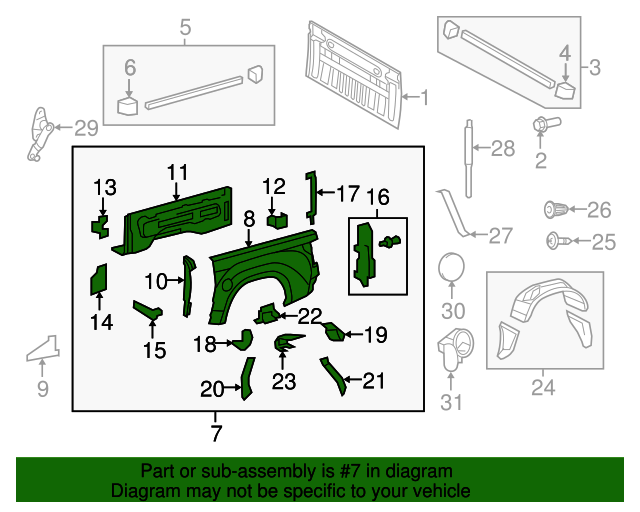 65600-0C161 - Side Panel - 2015-2021 Toyota Tundra | OEM Genuine Toyota ...