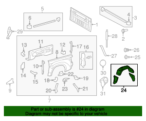 2014-2021 Toyota Tundra Wheelhouse Liner 65637-0C040 | OEM Parts Online