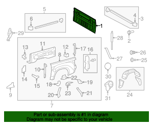 65405-0C040 - Front Panel - 2007-2020 Toyota Tundra | nashuatoyota