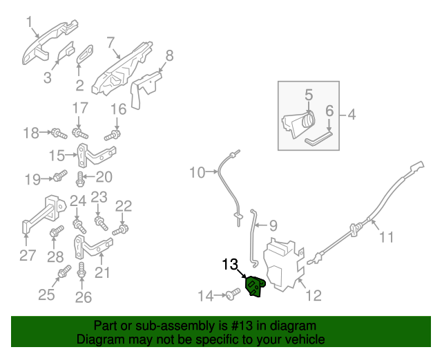 2016-2022 Volvo Lock Brace 31391833 | TascaParts.com