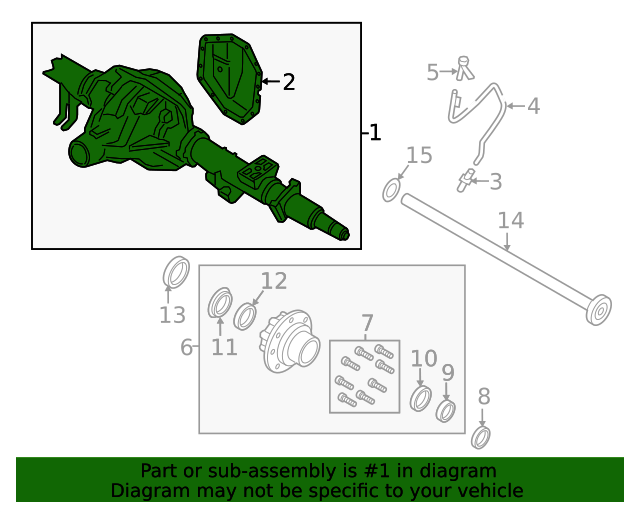 Genuine OEM Ford Part - Axle Housing JC3Z-4010-A | Genuine OEM Ford ...