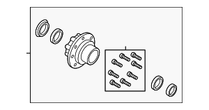 Genuine OEM Ford Part - Hub Assembly PC3Z-1109-A | Genuine OEM Ford ...