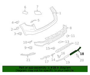 2019-2024 Porsche Cayenne Lower Molding 9Y0-807-650-B-OK1 | Porsche Marin